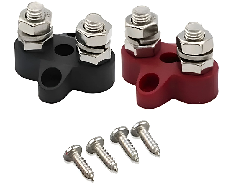 Dual Terminal Stud M8-linked set (1 red/1 black) Dual Terminal Stud M8-linked set (1 red/1 black)